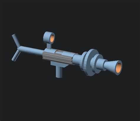 Model Ray Gun Openscad Script Configurable By Vendicar Decarian