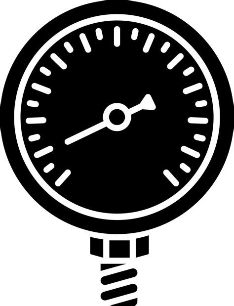 Glyph Illustration Of Manometer Icon Vector Art At Vecteezy