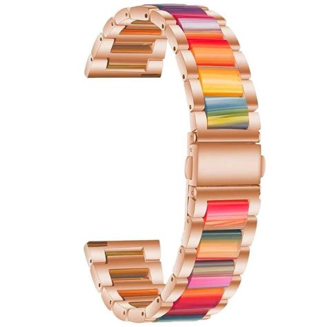 Huawei Watch GT 2 Stahl Resin Armband Roségold Bunt