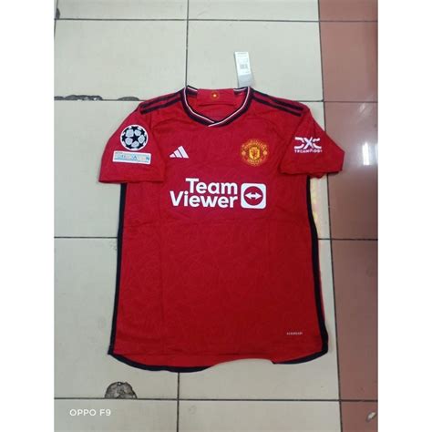 Jual JERSEY BOLA GO MU HOME FULL PATCH UCL Shopee Indonesia