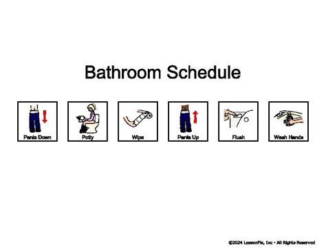 Visual Bathroom Routine By Kelly Matthews Tpt