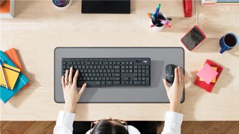 Logitech Mk Wireless Mouse Keyboard Combo With Silenttouch Technology Full Numpad