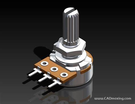 可变电阻电位器电调器三维模型 Cad模型网海量3d模型图纸免费下载。