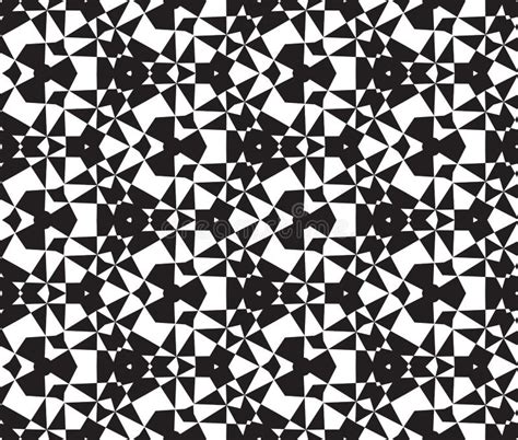 Abstract Black And White Pattern Stock Vector Illustration Of Boho