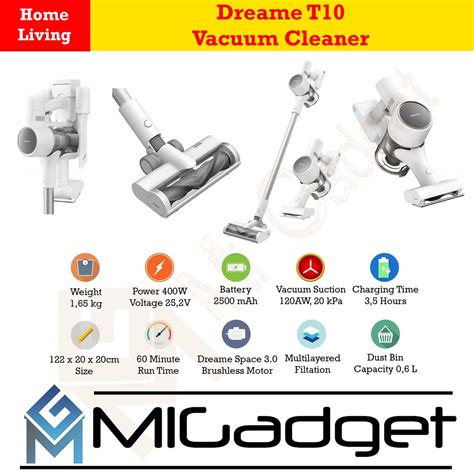 Jual Dreame T10 T 10 Handheld Cordless Vacuum Cleaner 2500mAh | Shopee ...
