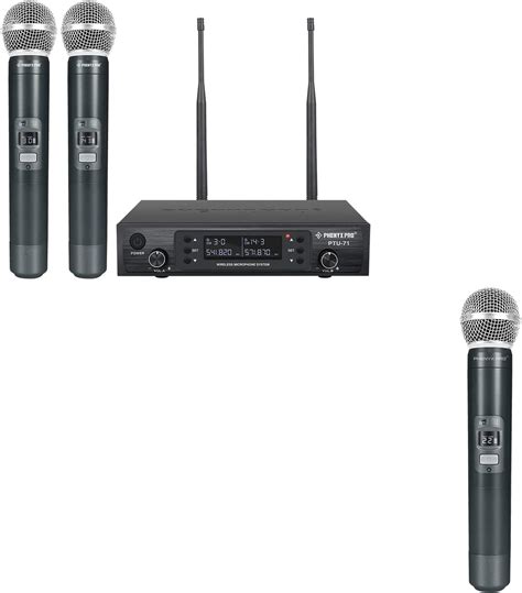 Amazon Phenyx Pro Dual Wireless Microphone System PTU H With Handheld Mic Musical