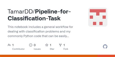 github tamardd pipeline for classification task this notebook