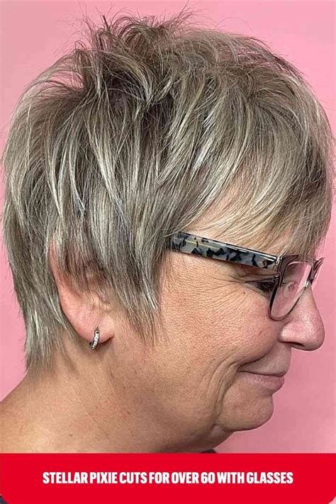 Short Wispy Pixie Cut With Piece Y Layers For Women 60 And Up With
