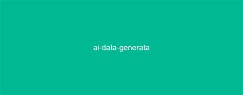Ai Data Generata