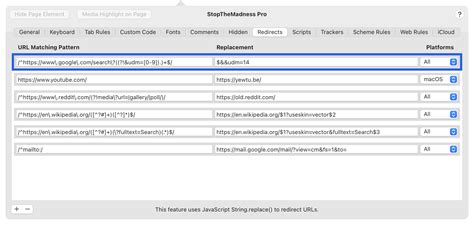 Stopthemadness Pro Redirects