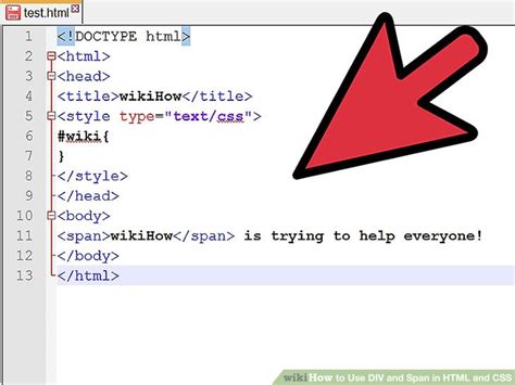 How To Use Div And Span In Html And Css Steps With Pictures