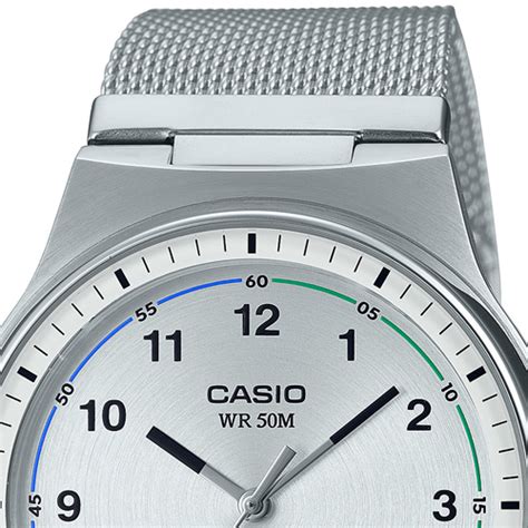 Mtp Rs105m 7bv Đồng Hồ Casio Nam Dây Kim Loại Dạng Lưới Pin Năng Lượng 3 Kim Chống