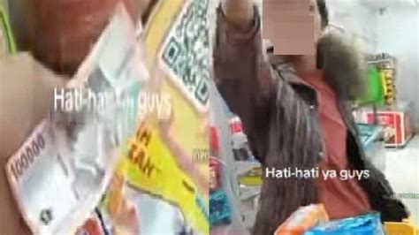 Video Viral Aksi Pembeli Ngotot Belanja Pakai Uang Mainan Kasir Beri