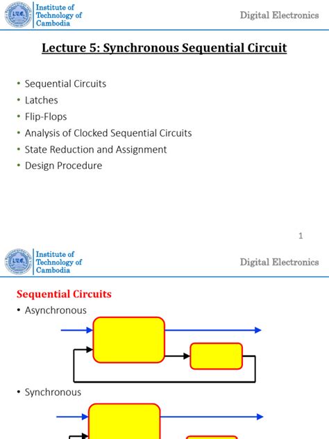 Lect 5 Synchronous Sequential Circuit Pdf Computer Engineering Electronic Design