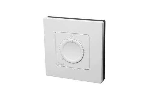 Danfoss Icon 230v Room Thermostat With Button On The Wall 088u1005