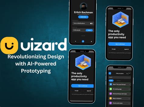 Uizard Landing Page Design Uizard Website Design Uizard Mobile App
