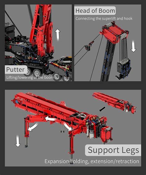 Liebherr LTM11200 Mobile Crane Model 9177pcs Building Blocks