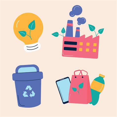 Set Of Elements For Circular Processing Vector Illustration 13460874 Vector Art At Vecteezy