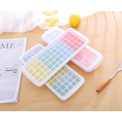Jual Kotak Cetakan Es Batu Dengan Tutup Frozen Ice Cube Mold With Lid