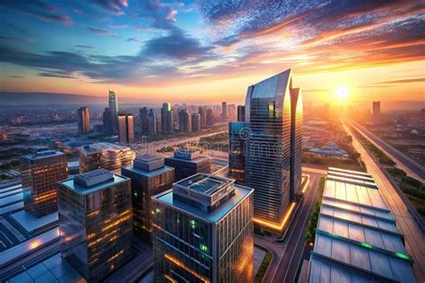 Shot Of Modern Data Center With Multiple Rows Of Fully Operational Server Racks Modern High