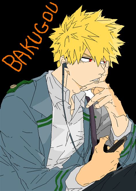 Pixilart Bakugou By Themask473