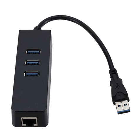 USB 3,0 концентратор USB Ethernet RJ45 Соединительная плата локальной ...