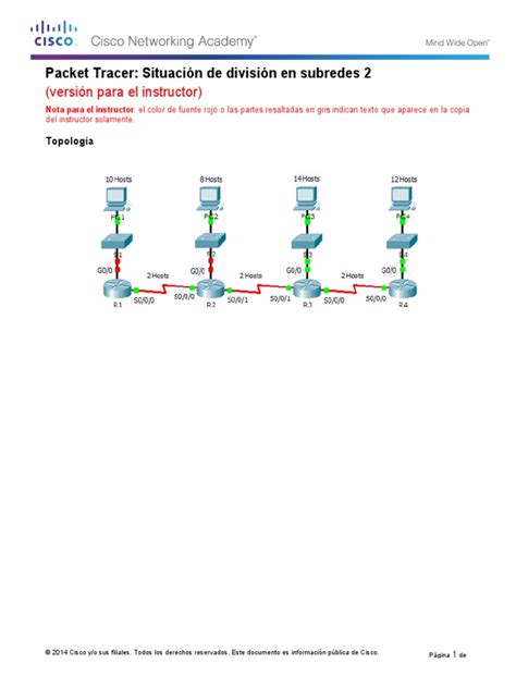 9147 Packet Tracer Subnetting Scenario 2 Instructions Ig Pdf Dirección Ip Red De