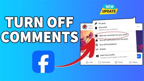 how to turn off comments on facebook post [update 2024] youtube
