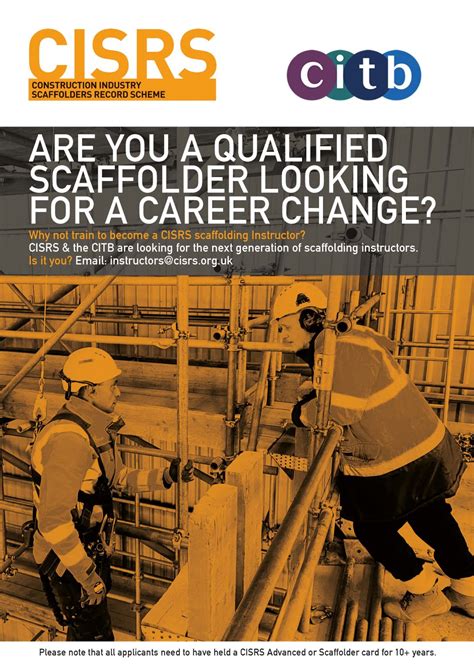 Cisrs Scaffolding Construction Industry Scaffolders Record Scheme