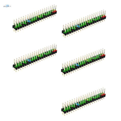 5 Pcs 2 X 20 Pin Male Gpio Header Gpio Connector Stacking Header Extend