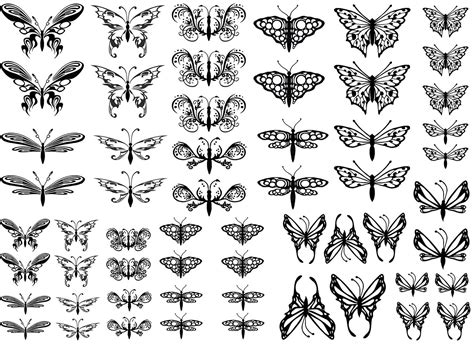Butterflies And Dragonflies Black Enamel Decals White Delphi Glass