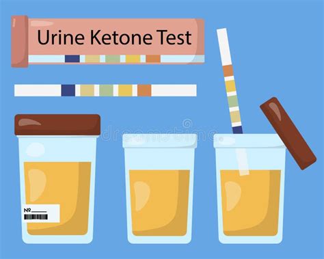 Urine Ketone Test Set Acetone Test Strips And Containers With Urine