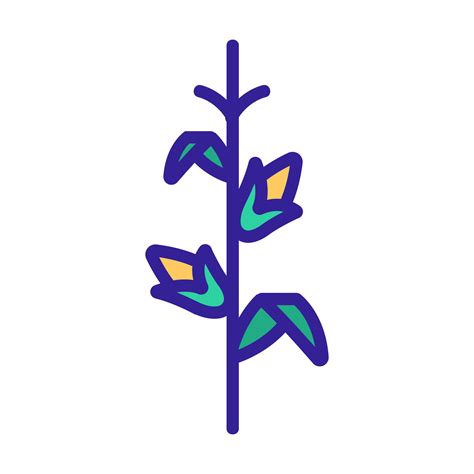 Corn Food Icon Vector Isolated Contour Symbol Illustration 9965185