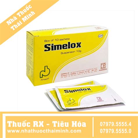 Thuốc Simelox Pharmedic điều Trị Rối Loạn Tiêu Hóa 10 Gói X 10g Nhà