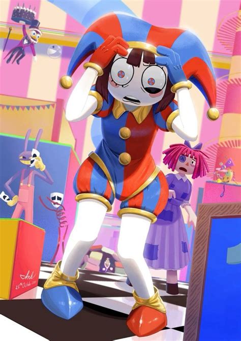 Цифровой цирк Cute Drawings Character Design Circus Art