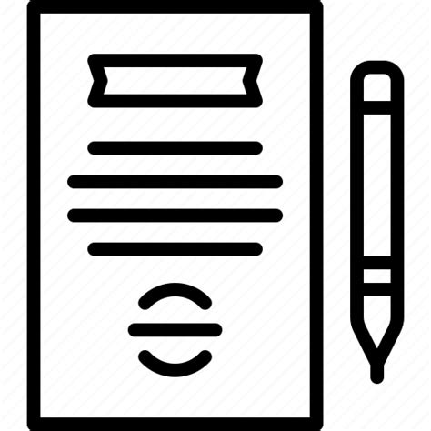 contract document file business icon download on iconfinder