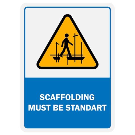 Premium Vector Scaffolding Sign