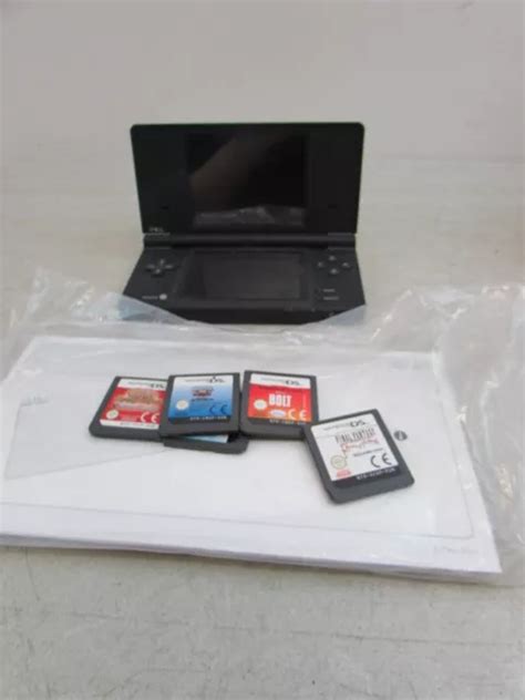 Nintendo Dsi Console Black Twl 001 Eur With Stylus Power Lead And 4 Games £35 99 Picclick Uk