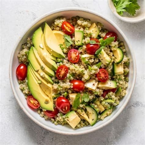 Premium Photo Quinoa Avocado Salad