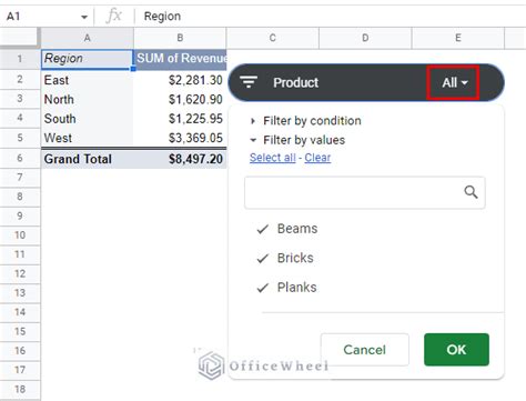 Apply A Pivot Table Slicer In Google Sheets An Easy Guide OfficeWheel