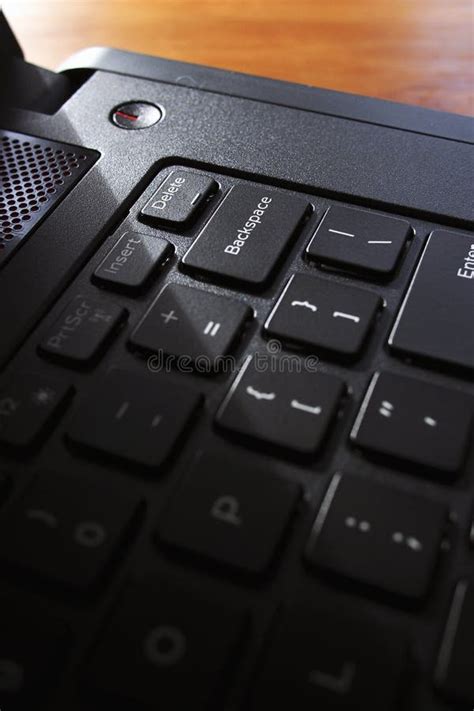 Backspace Key On Keyboard Stock Image Image Of Black