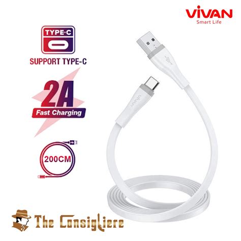 Jual Vivan Meter Kabel Data Type C Sc S Fast Charging A Flat Design Cm Shopee Indonesia