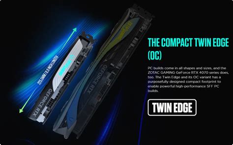 การดจอ ZOTAC GAMING VGA GeForce RTX 4070 Twin Edge OC 12GB GDDR6X 192 bit