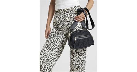 River Island Black Quilted Cross Body Camera Bag Lyst