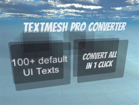 Textmeshpro Auto Converter Gui 도구 Unity Asset Store