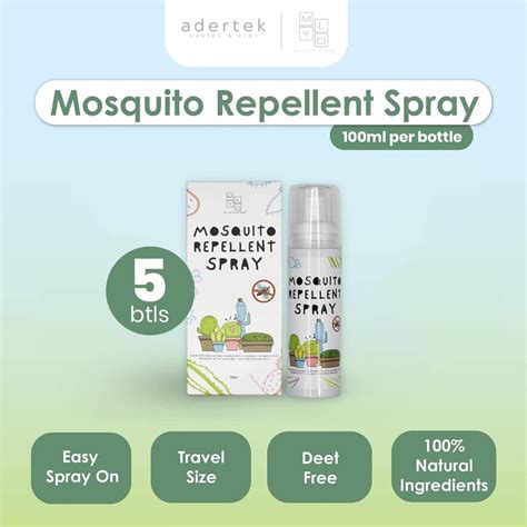 Mylo Mosquito Repellent Spray 100ml Bundle Of 5 Mylo Mom