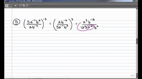 5 1 Operations With Polynomials Youtube