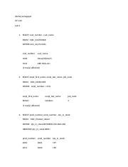IST 210 Lab 4 Docx Akshaj Venugopal IST 210 Lab 4 1 SELECT Cust