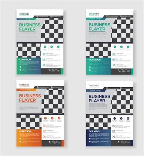 전단지 템플릿 기업 비즈니스 프리미엄 벡터