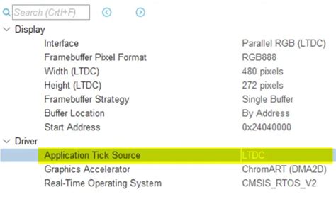 Ltdc Parallel Rgb Touchgfx Documentation
